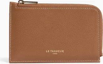 Le Tanneur Porte cartes zipp&eacute; Albertine en cuir grain&eacute;