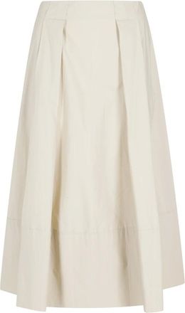 Woolrich Femme, Jupes, Beige, Taille: 36 FR Jupe en popeline de coton
