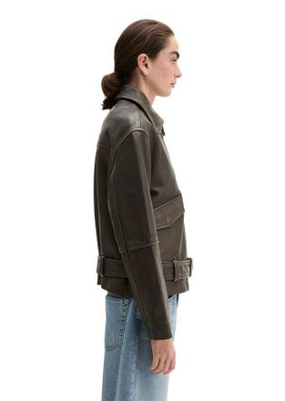 Marc O'Polo Lederjacke aus softem Lammleder in Vintage-Optik