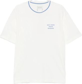 Dr&ocirc;le de Monsieur Homme, Tops, Blanc, Taille: L Slogan Sport T-Shirt