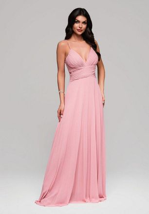 Ombre Abendkleid Elegantes Maxikleid mit Faltenrock