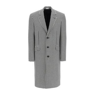 Alexander McQueen Schwarze Wolljacke Aw23 - - Coats - Herren - Mehrfarbig - L