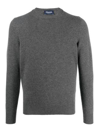 Drumohr Pull Col Rond - Gris