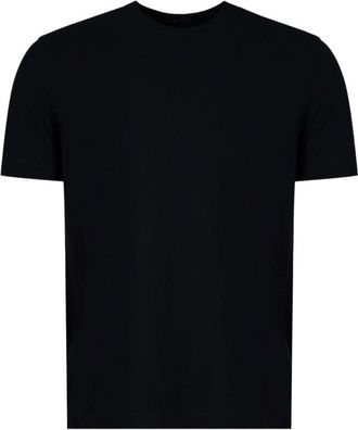Zanone Homme, Tops, Noir, Taille: XL T-Shirt IceCotton Coupe Slim