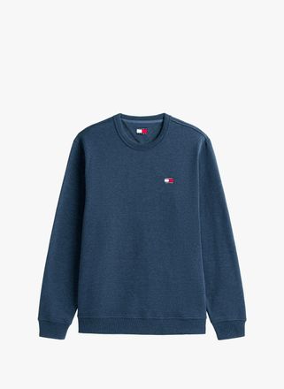 Tommy Hilfiger Sweat droit en coton m&eacute;lang&eacute;