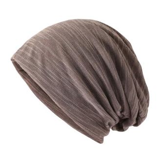 Generic Chapeaux double couche en coton tricot&eacute; de couleur unie pour homme et femme, Kaki, M