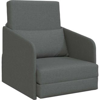 vidaXL Klappsofa Bett Dunkelgrau 65 x 80 x 83 cm Stoff vidaXL