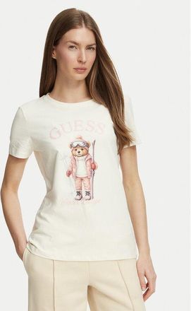 Guess T-Shirt V6BI19 K6749 Creme Regular Fit