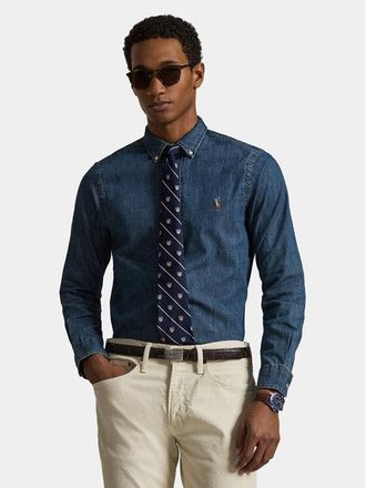 Polo Ralph Lauren Hemd Core Replen 710548539 Dunkelblau Slim Fit