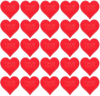 Artibetter DIYEAH 100 St&uuml;ck Herzf&ouml;rmige Schwamm Streu Deko f&uuml;r Valentinstag Hochzeit Shower Romantische Tischdekoration mit Handwurffunktion f&uuml;r Party und Brautd