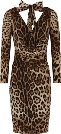 Dolce & Gabbana Femme, Robes, Multicolore, Taille: 46 FR Robe Courte en Satin Charmeuse