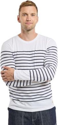 Armor Lux Marini&egrave;re col Bateau en Coton l&eacute;ger