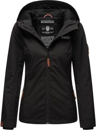 Marikoo Outdoorjacke Brombeere sportliche Übergangsjacke mit Kapuze