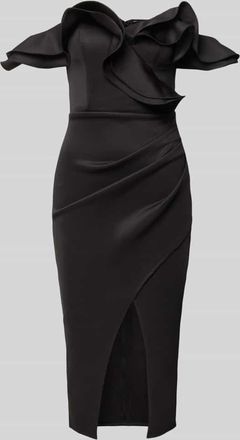 Lipsy Knielanges Cocktailkleid im Off-Shoulder-Look mit Volants