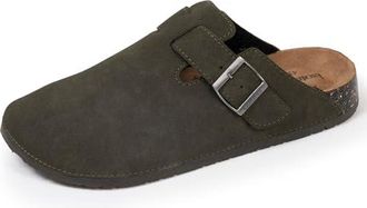 Isotoner Sabots Homme Semelle Extra-Flex, légers, Patch Talon Confort, 41 EU, Kaki