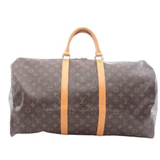 Louis Vuitton unisex, Pre-owned, Brun, Taille: ONE Size Pre-owned Keepall 55 Monogram Boston Bag