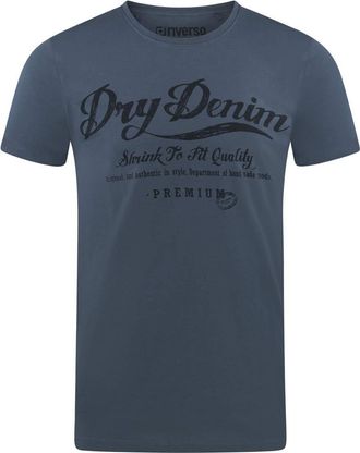 Riverso Tshirt Herren Baumwolle Regular Fit RIVLeon Rundhals Kurzarm Sommer Tee Shirt Print, Größe:5XL, Farbe:Blau (AJD)