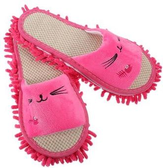 Hemobllo serpill&egrave;res Lavables Pour Femmes Pantoufles Int&eacute;rieur Mignons De Nettoyage Kawaii