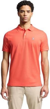 Psycho Bunny Polo classique (Hot Coral, LG)