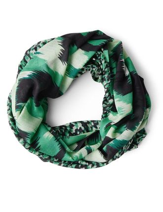 Street One Damen A572655 Bedruckter Struktur-Loop,Mehrfarbig,A