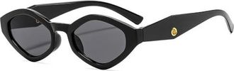 Generic Lunettes De Soleil Dext&eacute;rieur &Agrave; Petite Monture For Hommes Et Femmes, For Les Vacances, D&eacute;placements, La Conduite, UV400(Black)