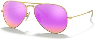 Ray-Ban unisex, Accessoires, Jaune, Taille: 58 MM Aviator Classic