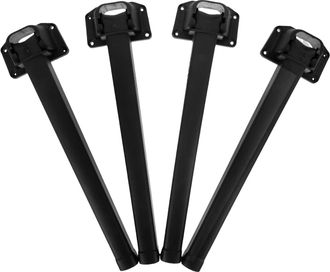 DOITOOL 4 Stck Klappbare Stabile Kunststoff Tischbeine Faltbare Schreibtischbeine mit Hoher Tragkraft Einfach zu Montierende Ersatzmöbelfüße für Computer Klap