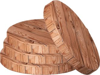 Brandsseller Baumstamm-Sitzkissen Dekokissen Stuhlkissen Zierkissen in Verschiedene Motive (4er-Vorteilspaket, Motiv 5-4er)