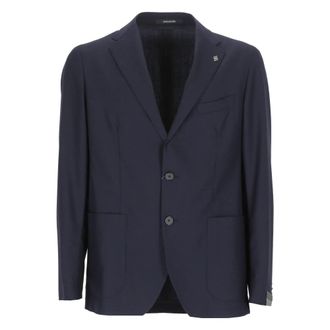 Tagliatore Blaue Wolljacke - - Suits - Herren - Blau - 4XL