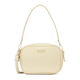 Kazar Cremefarbene Ledertasche mit zwei stilvollen Griffen - - Bags - Damen - Beige - ONE SIZE
