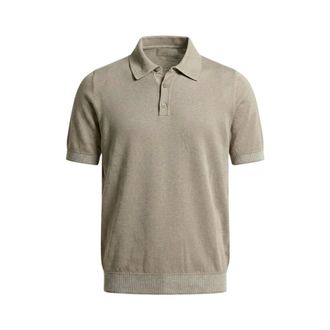 PESERICO Homme, Tops, Brun, Taille: XL Polo en Lin et Coton