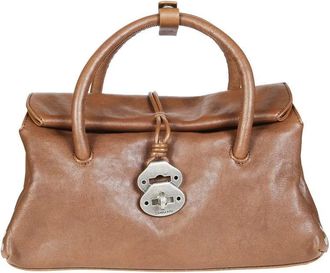 Zanellato Hobo Bags - Learned Leather Vintage Leather Shoulder Bag - Gr. unisize - in Braun - für Damen