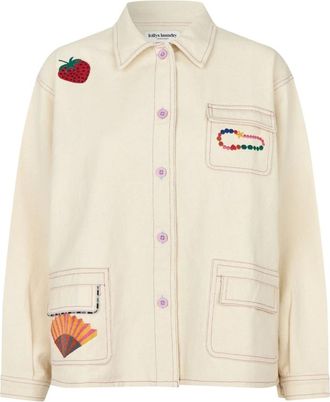 Lollys Laundry Femme, Vestes, Beige, Taille: 42 FR FalLL Teddy Jacket