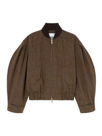 Ganni Bomber - Marron
