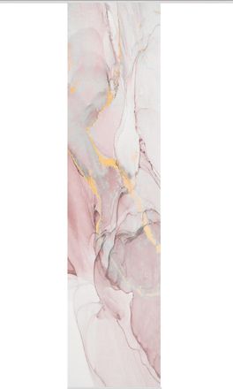 Vision S Schiebegardine MARMOSA, halb-transparenter Stoff in Bambus-Optik, 260 x 60 cm (h x b), Farbe: (rosé)