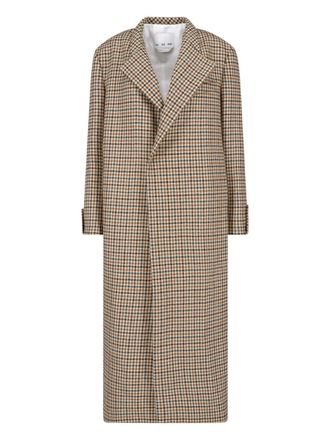 SA SU PHI Checkered Wool Coat