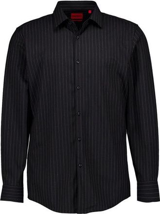 HUGO BOSS Herren Hemd schwarz Slim Fit