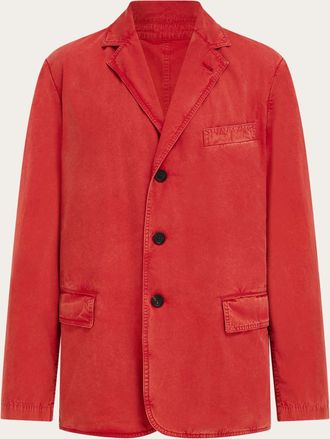 Ferragamo Herren Einreihiges Sakko Rot