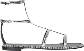 Giuseppe Zanotti Femme, Chaussures, Gris, Taille: 37 EU Sandales Plates