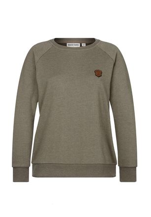 Naketano Damen Sweatshirt Krokettenhorst, Farbe:Olive Melange, Gr&ouml;&szlig;e:XXL