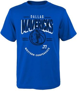 Outerstuff NBA Dallas Mavericks Luca Doncic 77 First String II T-shirt Noir, bleu, L