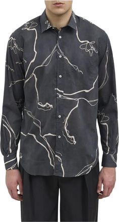 Paura Homme, Chemises, Gris, Taille: L Camicia Fedone Confort