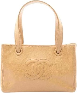 Chanel Sac &agrave; main Vintage Pre-owned - Femme - Pre-owned - Beige - Taille: ONE Size