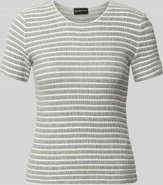 Emporio Armani T-Shirt aus Viskose-Mix mit Rundhalsausschnitt