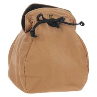 Chanel Pre-owned Leder Bucket Bag - - Pre-owned - Damen - Beige - ONE SIZE