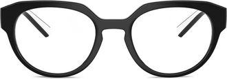 Dolce & Gabbana Eyewear lunettes de vue à monture ronde - Noir