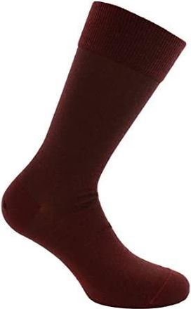 Labonal Chaussette. JERSEY, Laine. Rouge Bourgogne. 42/43 FABRIQUE EN FRANCE - HOMME. (1 paire)