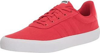 adidas Mens Vulc Raid3r Skate Shoe, Vivid Red/Vivid Red/White, 10