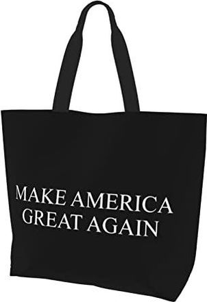 AOOEDM Make America America Again Sac &agrave; provisions r&eacute;utilisable en toile pour femme