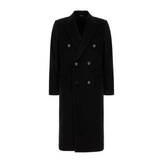 Dolce & Gabbana Wollmantel - - Coats - Herren - Schwarzk - M